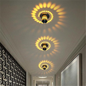 SPARC LIGHTS 3-Watt LED Spiral Decorative Interior Wall Light Metalic ...