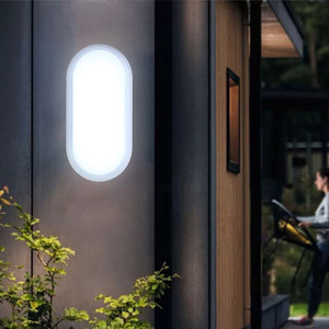 Hybrix LED Indoor/Outdoor Oval Shape Bulkhead Waterproof IP54 Wall ...