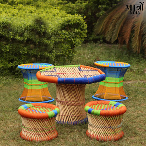 CRAFTSFORT Bamboo Table & Chair Set Price in India - Buy CRAFTSFORT ...
