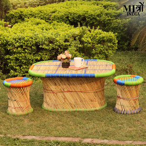 Mitro Bamboo Cafeteria Table Price in India - Buy Mitro Bamboo ...