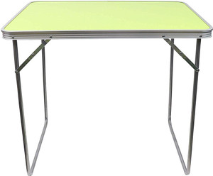 Kurtzy Camping Portable Aluminium Outdoor Table Metal Outdoor Table ...