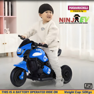 Pandaoriginals Ninja Ev Bike Battery Operated Musical Toy - Ninja Ev ...