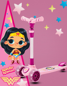 Miss & Chief Wonder Woman 3-Wheel Kids Scooter with LED Wheels ...