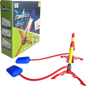 Zuuluzrs Jump Rocket Stomp Launcher & 3 Foam Rockets - Jump Rocket ...