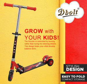 Dbolt Champ Scooty Metal Frame,3 Adjustable Height Kids Scooter - Champ ...