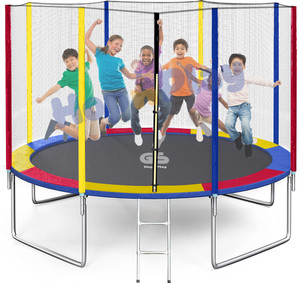 HOP N PLAY 10 Feet Heavy Duty Jumping Jhula Trampoline for Kids - 10 ...