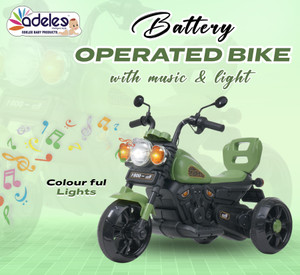ODELEE Pedal Accelerator Kids Electric Ride on Bike with LED Headlight ...
