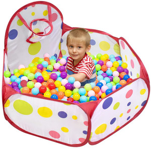Wembley Polka Ball Pool with 20 Balls Indoor Outdoor Ball Pool Portable ...