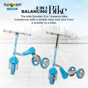 Miss & Chief Slick 2 in 1 Scooter for Kids Adjustable Ride on ...