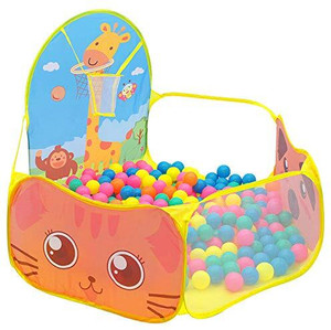 BabyGo Kids Activity Giraffe Ball Pool for Kids Play Tent House (Yellow ...