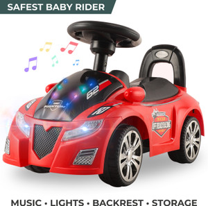 KIDS FIRST STEP Musical Car With Multicolour Lights | Push Ride On ...