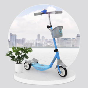 Dash 3-wheel Noddy scooter for Kids with Bell and Basket (Blue)… - 3 ...