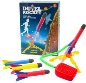 Babenator Rocket Launcher Toy – 3 Colorful Foam Rockets with Sturdy ...