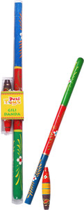Desi Toys Gilli Danda|Stick & Peg|Traditional Indian Kitti Pul|Gulli ...