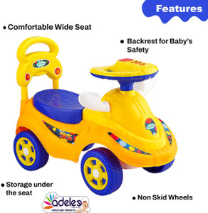ODELEE Scooby Dooby Rideon with Music, Toy Storage and Back Rest Scooby ...