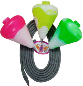 Jayam Traditional Lattu Toys Pack of 3Pcs & Thread Latto Games Plastic ...