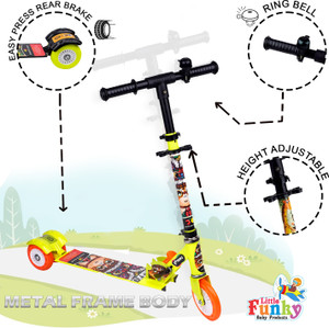Little Funky Smarty B&C Scooty Metal Frame,3 Adjustable Height Kids ...