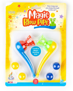 ROSEFAIR Floating Blow Ball Toy Pipe Set, Magic Blowing Ball Toy Party ...