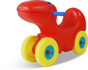 Ok Play My Pet Ride On, Plastic Pet Shape Four Wheeler Push Ride On Toy ...