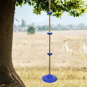 HOP N PLAY Climbing Rope Monkey Swing with Platforms and Hanging Disc ...