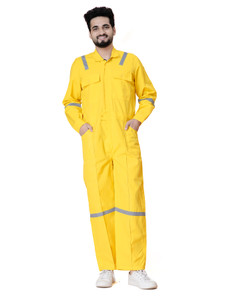 KrishKand Men's Terry Cotton Boiler Suit with Reflective Tape Paint ...