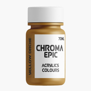Flipkart.com | chroma Epic - Yellow Orche - 70ml Acrlic paint