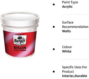 Berger 5kg distemper white Distemper Wall Paint Price in India - Buy ...