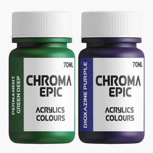 Flipkart.com | chroma Epic - Permanent Green Deep, Dioxazine Purple ...