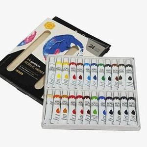 Flipkart.com | PEACORA Acrylic Paint Tube Set 24 Colors 12ml Perfect ...