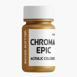 Flipkart.com | chroma Epic - Yellow Orche - 35ml Acrlic paint