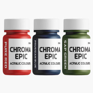 Flipkart.com | chroma Epic - Pure Red, Prussian Blue, Sap Green - 35ml ...