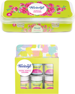 Flipkart.com | Fevicryl Acrylic Colour Range with Sunflower Kit 10 ...