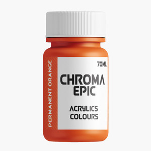 Flipkart.com | chroma Epic - Permanent Orange - 70ml Acrlic paint