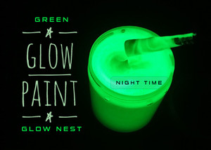 Flipkart.com | Glow Nest Green Glow In Dark Acrylic Paint | Night Glow ...