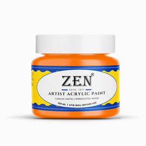 Flipkart.com | Zen Orange Non-Metallic Artist Acrylic Paint 100ML
