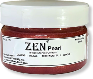 Flipkart.com | Zen Maroon Metallic Acrylic Paint 50ML