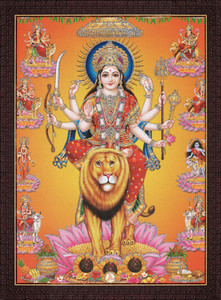 craftery Durga Maa | Vaishno Devi | Nav Durga On Lion With 9 Roop ...