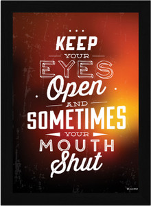 FRIZZY ARTS Keep your eyes open A4 Digital Reprint 13 inch x 10 inch ...