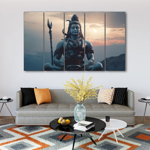 TheCastleDecor Lord Shiva Mahadev rising sun Set of 5 Big Size Multiple ...