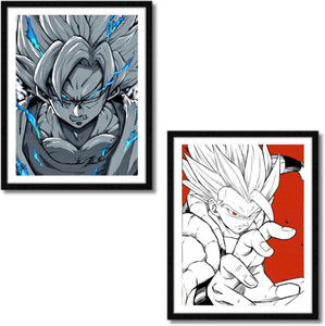 MITTRA Indiacraft Anime Angry Goku Broly Gogeta Vegeta Posters With ...