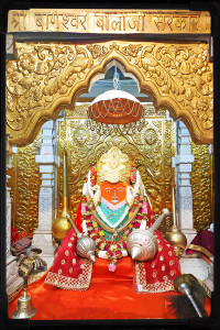 Threestar bageshwar dham balaji photo frame 12X8 inch Natural Colors 12 ...