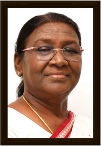Braj Art Gallery Droupadi Murmu Portrait Photo Frame Digital Reprint 19 ...