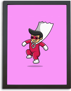 TheKarkhana Cute Little Rockstar Superhero (Laminated Without Glass ...
