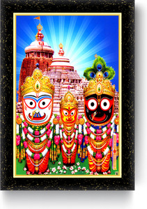 ARAAKA JAGANNATH DEITIES photo frame (Wood Base and Front Laminated ...