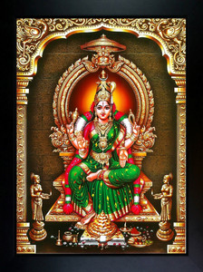 CrowdHall Bhuvaneshwari Amman Photo frame | Maa Bhuvaneswari Devi Photo ...