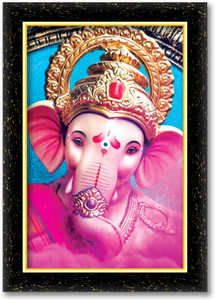 ARAAKA GANPATI BAPPA / LORD /GOD photo frame (Wood Base and Front ...