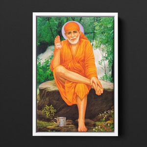 GIFTMASTER Sai Baba Floating Photo Frame Large Wall Hanging Wall Art ...