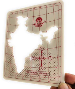India Map Stencil Plastic School Craft Drawing Outline 3D Poster - N.A ...
