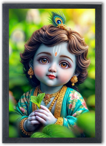 Devatwal Lord Krishna / Bal Krishna Photo Frame For Wall Mounted ...