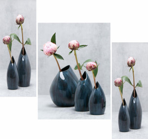 WALLMAX Set of 3 Flower UV Textured Multi effect Digital Reprint 18 ...